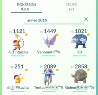 [GUIDE] Les filtres de recherche dans Pokémon Go