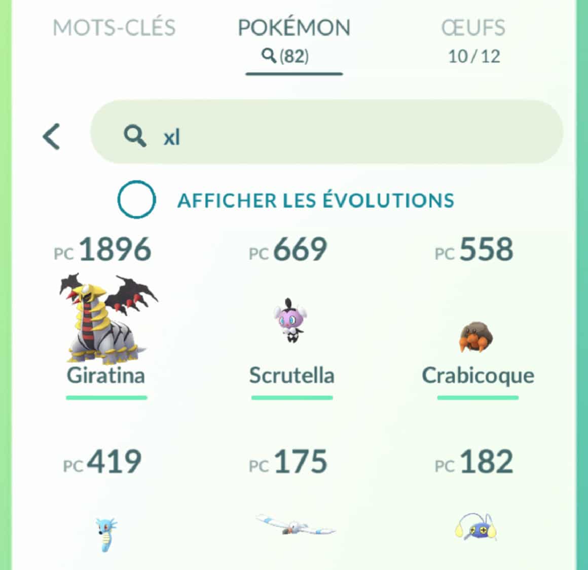 [GUIDE] Les filtres de recherche dans Pokémon Go