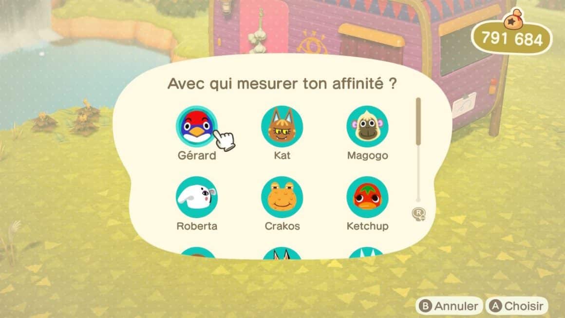 Astrid la voyante dans Animal Crossing New Horizons