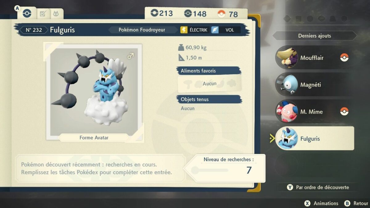 Les avatars de Hisui - capturer Fulguris et changer sa forme dans ...