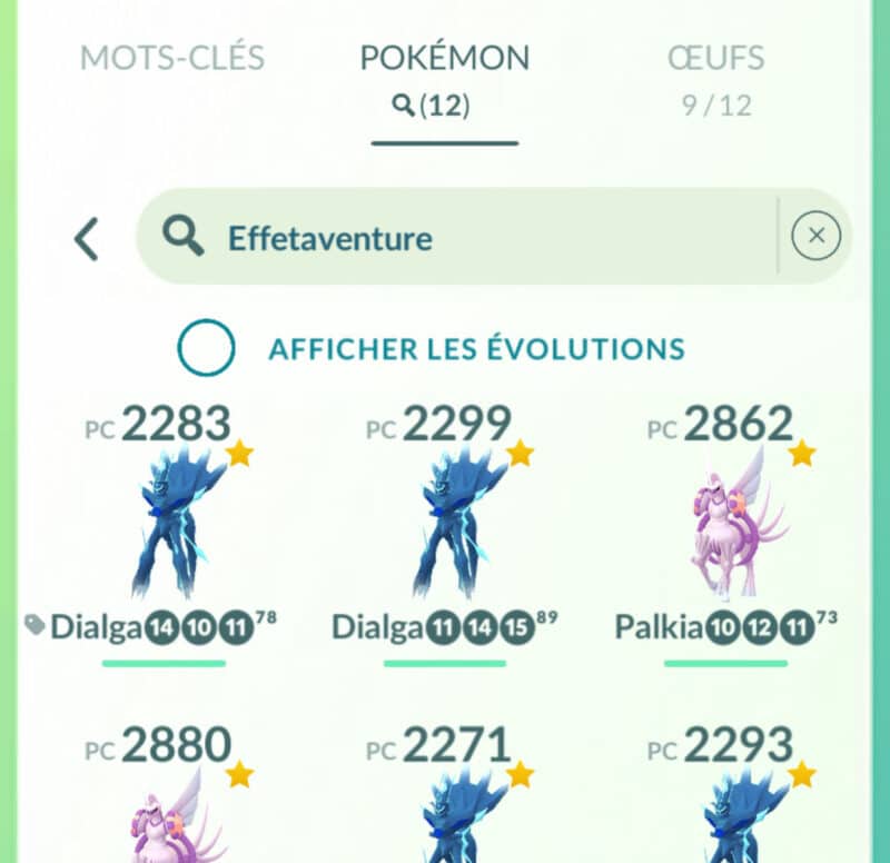 [GUIDE] Les filtres de recherche dans Pokémon Go