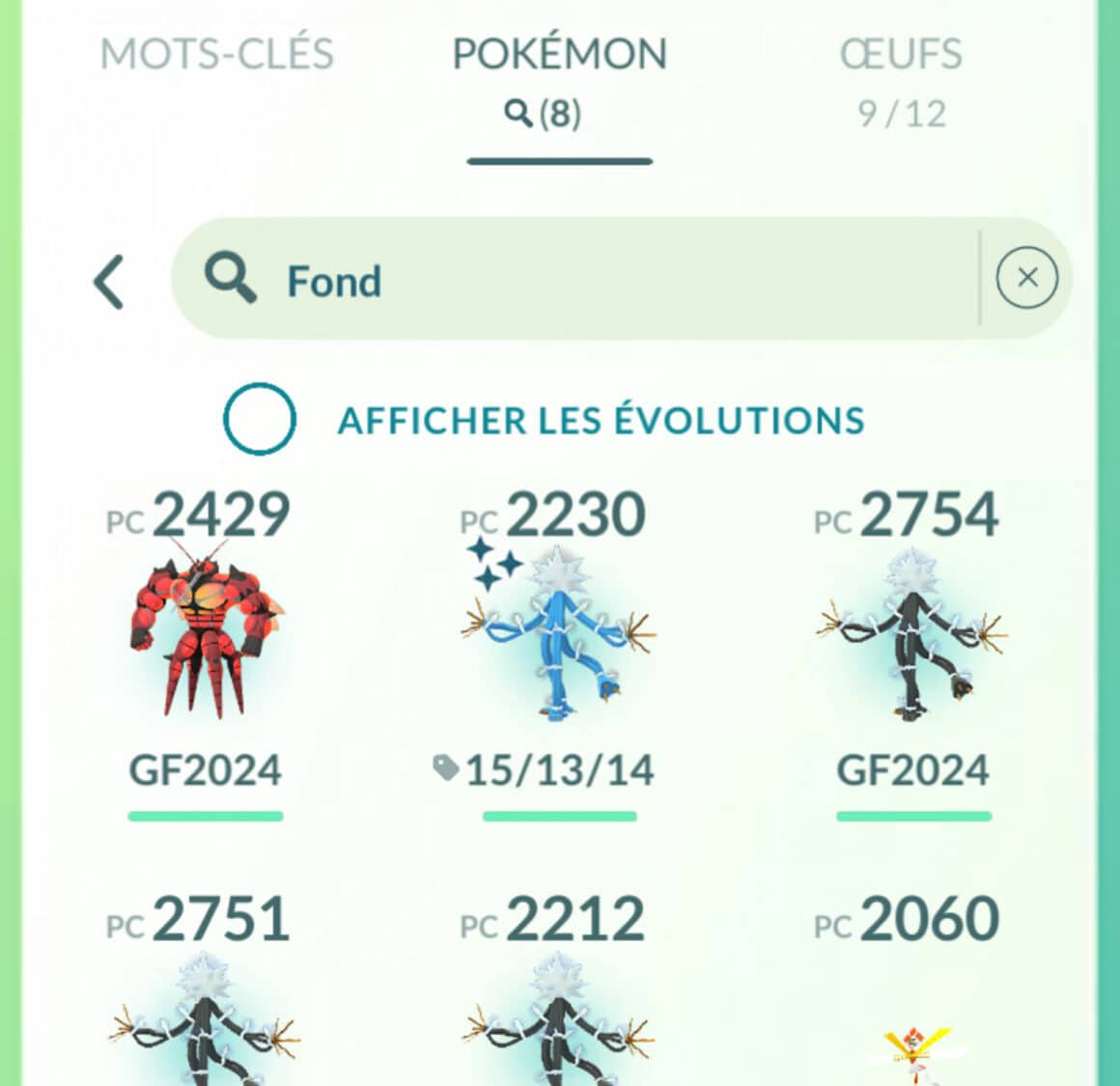 [GUIDE] Les filtres de recherche dans Pokémon Go