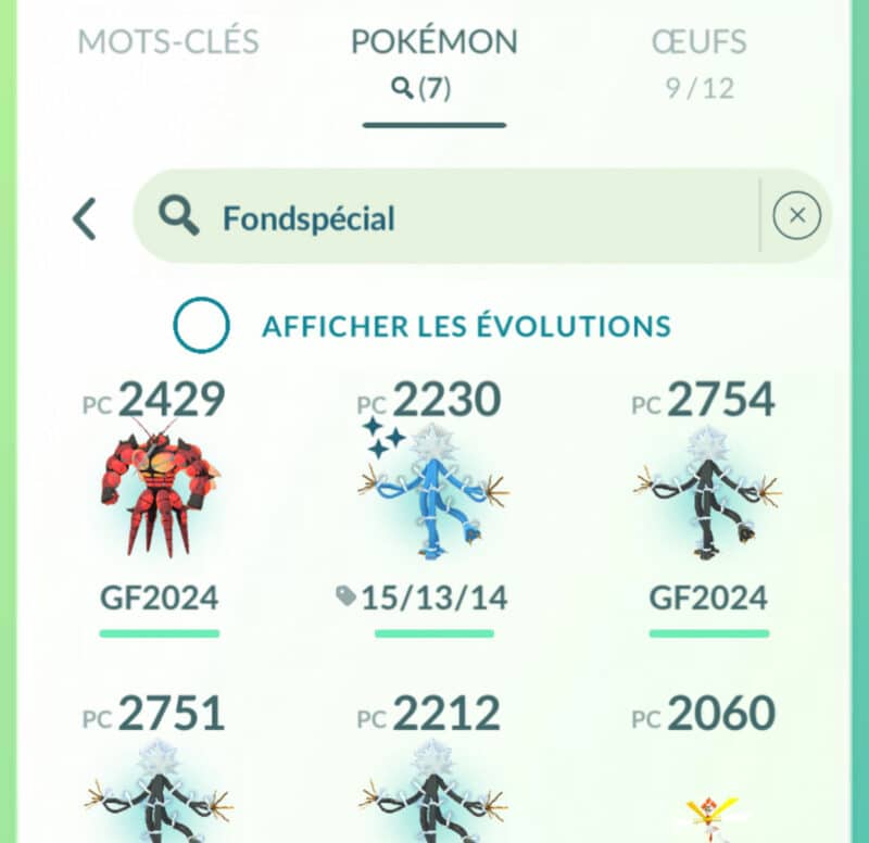 [GUIDE] Les filtres de recherche dans Pokémon Go