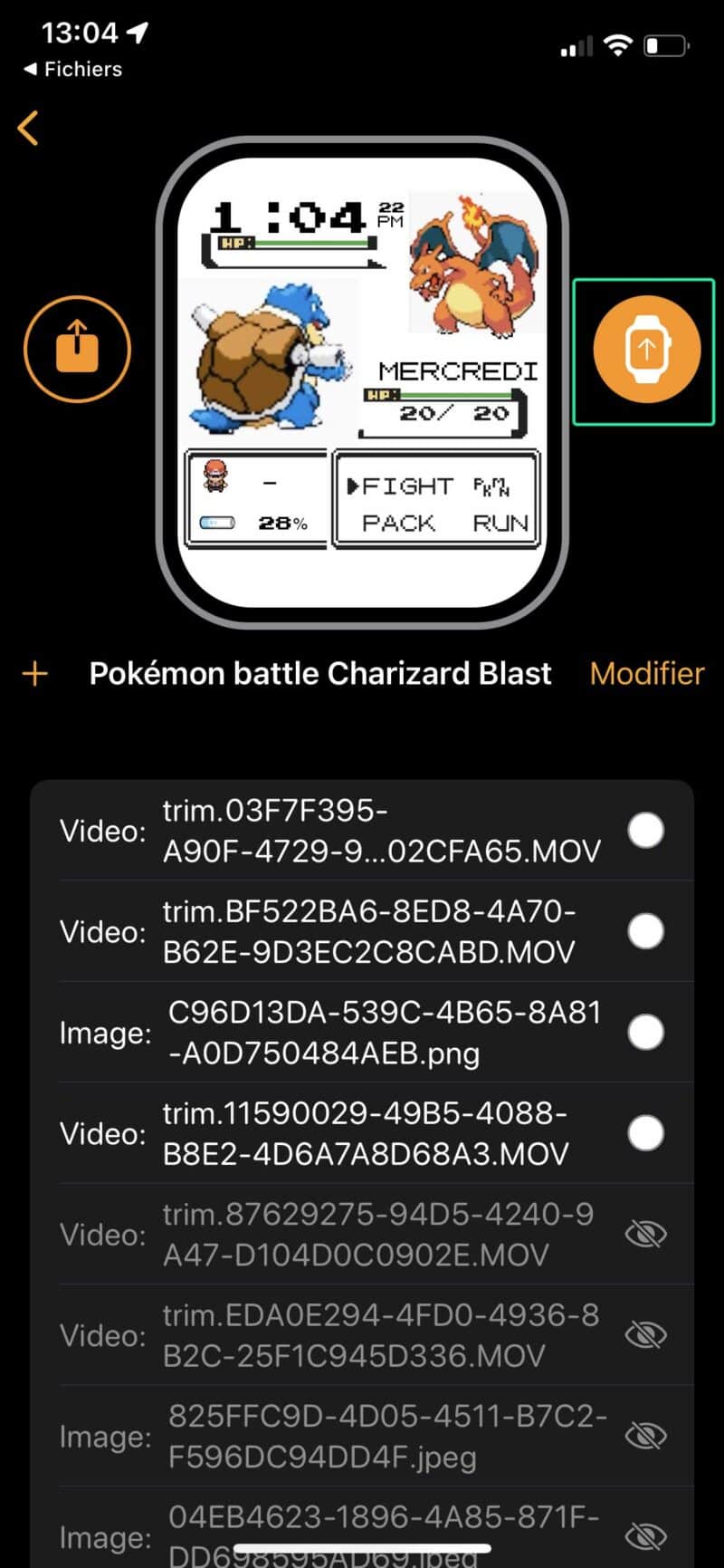 Installer un cadran personnalisé animé sur Apple Watch avec Clockology