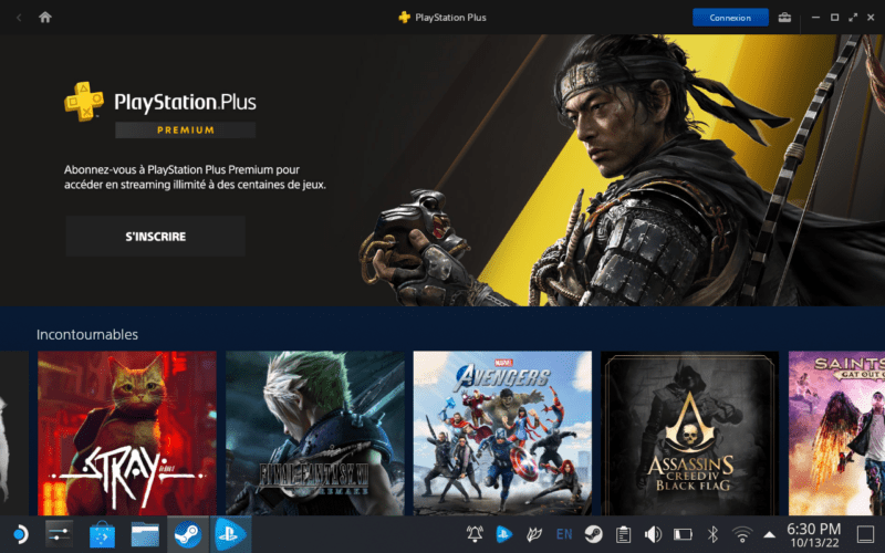 Installer le PlayStation Plus sur Steam Deck
