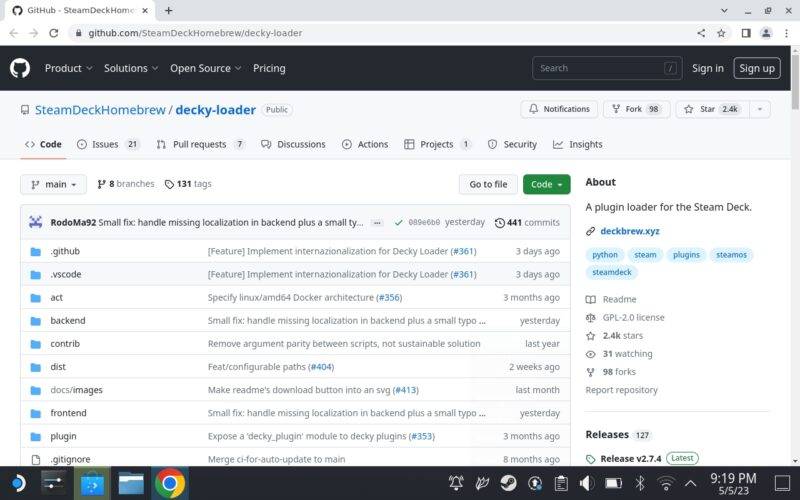Installer CSS Loader via Decky Loader pour installer des thèmes sur Steam Deck
