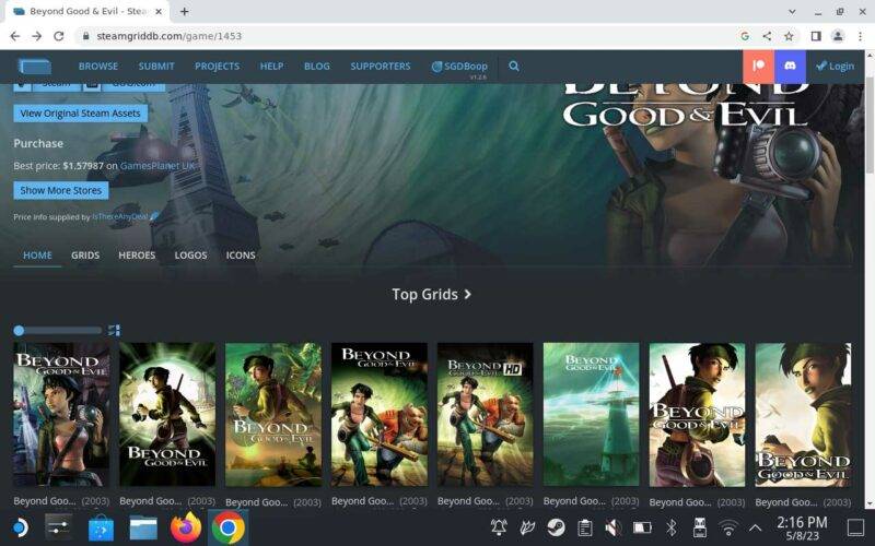 Modifier les jaquettes de ses jeux sur Steam Deck avec Steamgriddb