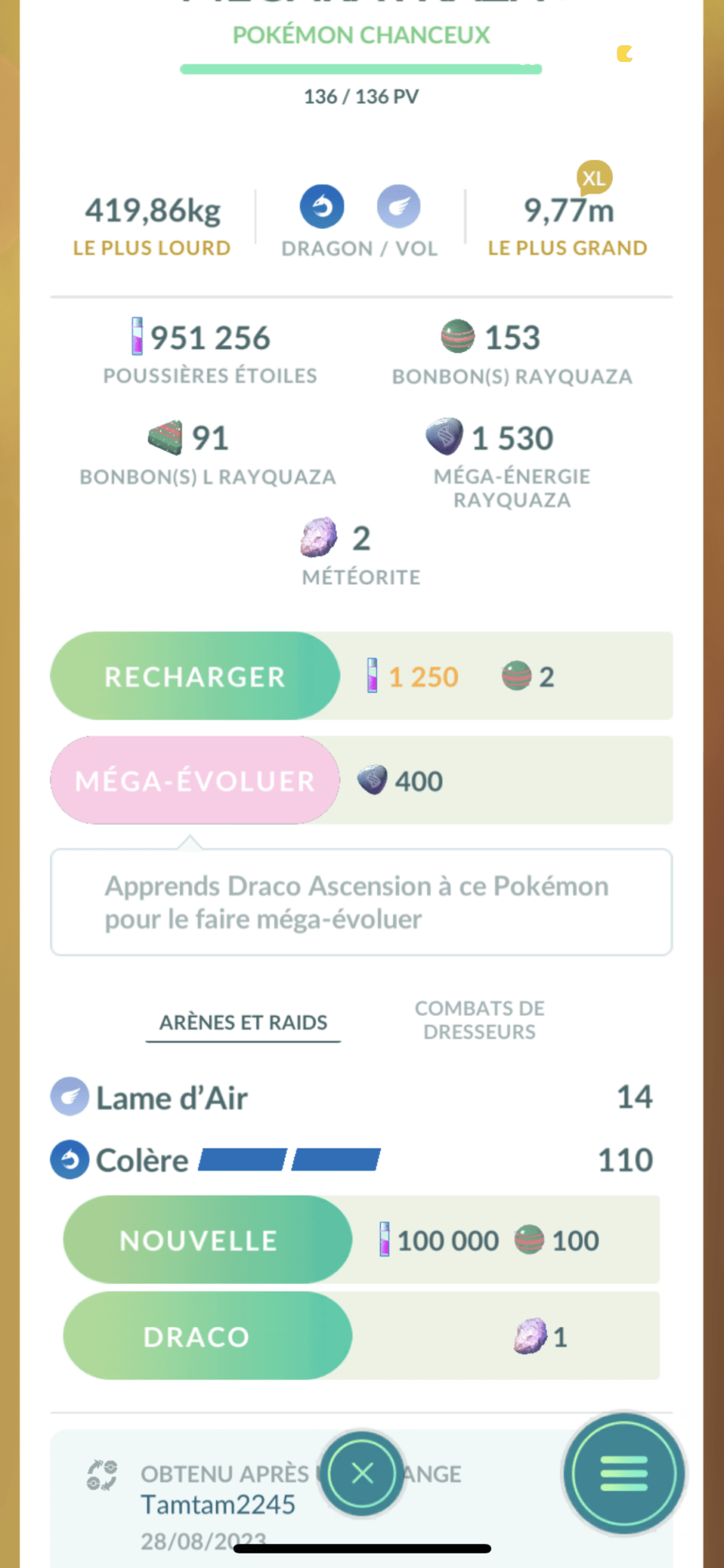 Le guide d'évolution de Méga-Rayquaza et comment trouver des Météorites ...