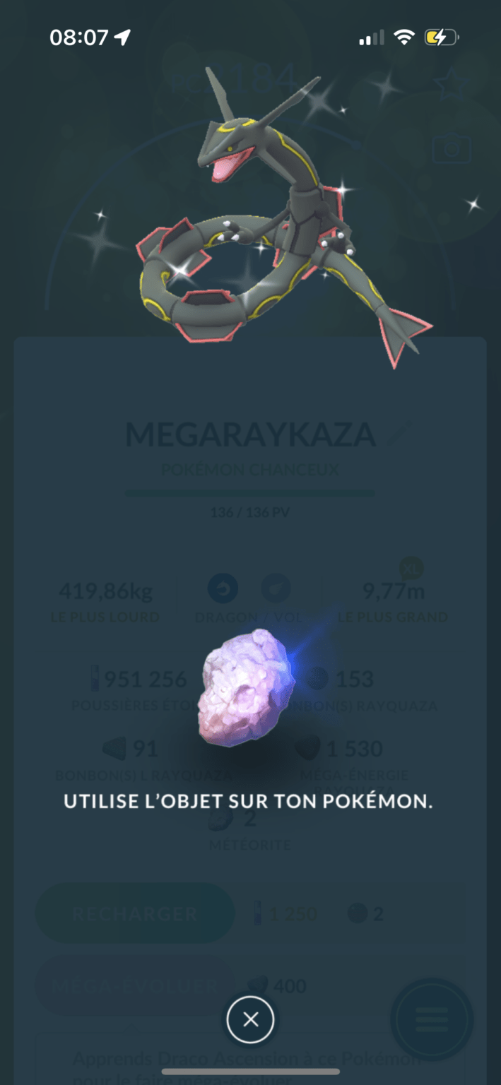 Le guide d'évolution de Méga-Rayquaza et comment trouver des Météorites ...