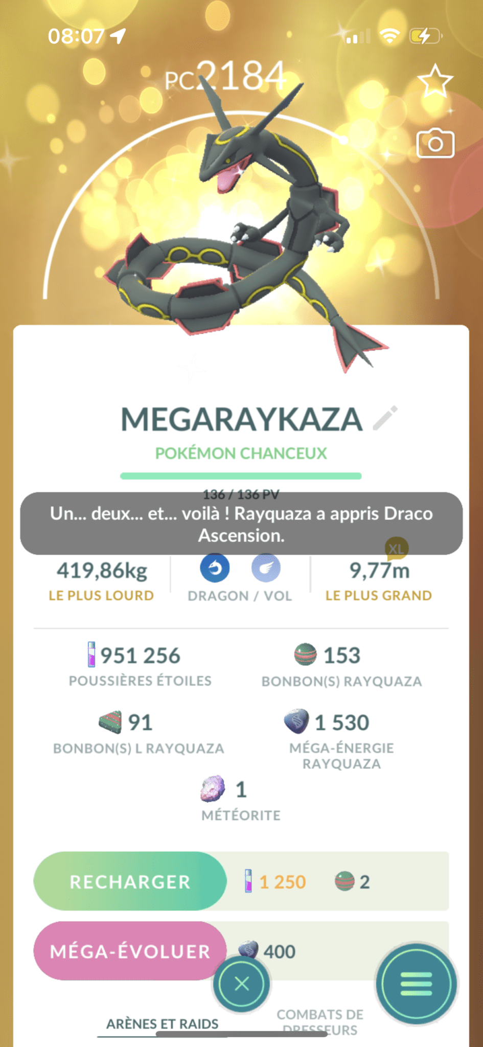 Le guide d'évolution de Méga-Rayquaza et comment trouver des Météorites ...