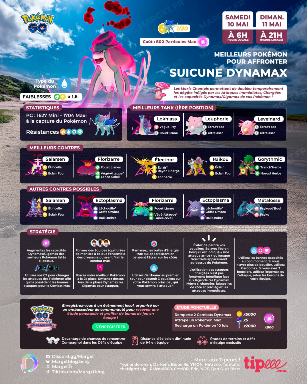 Suicune Dynamax, les meilleurs Pokémon pour le vaincre dans Pokémon GO