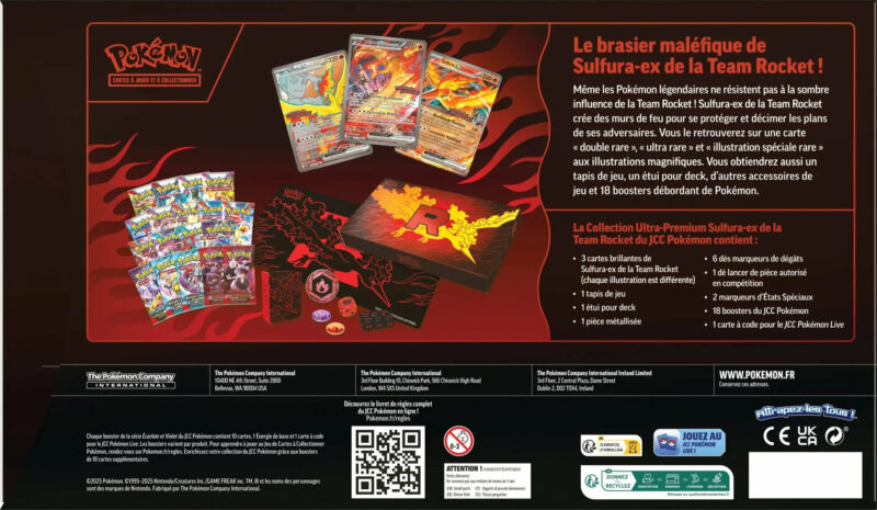 Pokémon JCC : Collection Ultra-Premium Sulfura de la Team Rocket